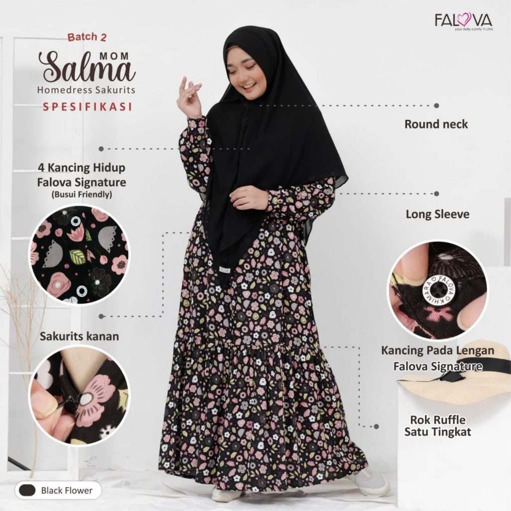 Falova - Salma Dress - Butiq Aisyah