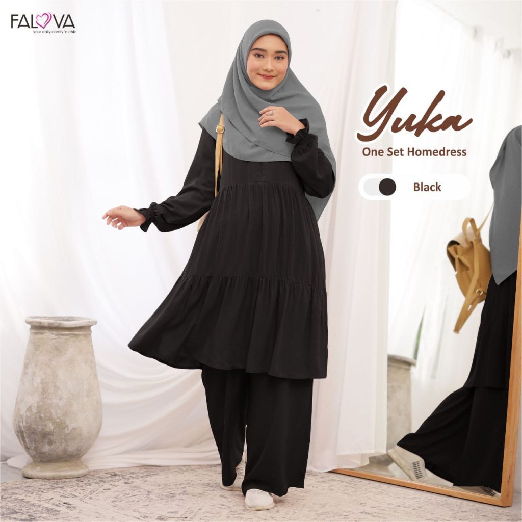 Falova - Yuka Set (Top & Pants) - Butiq Aisyah
